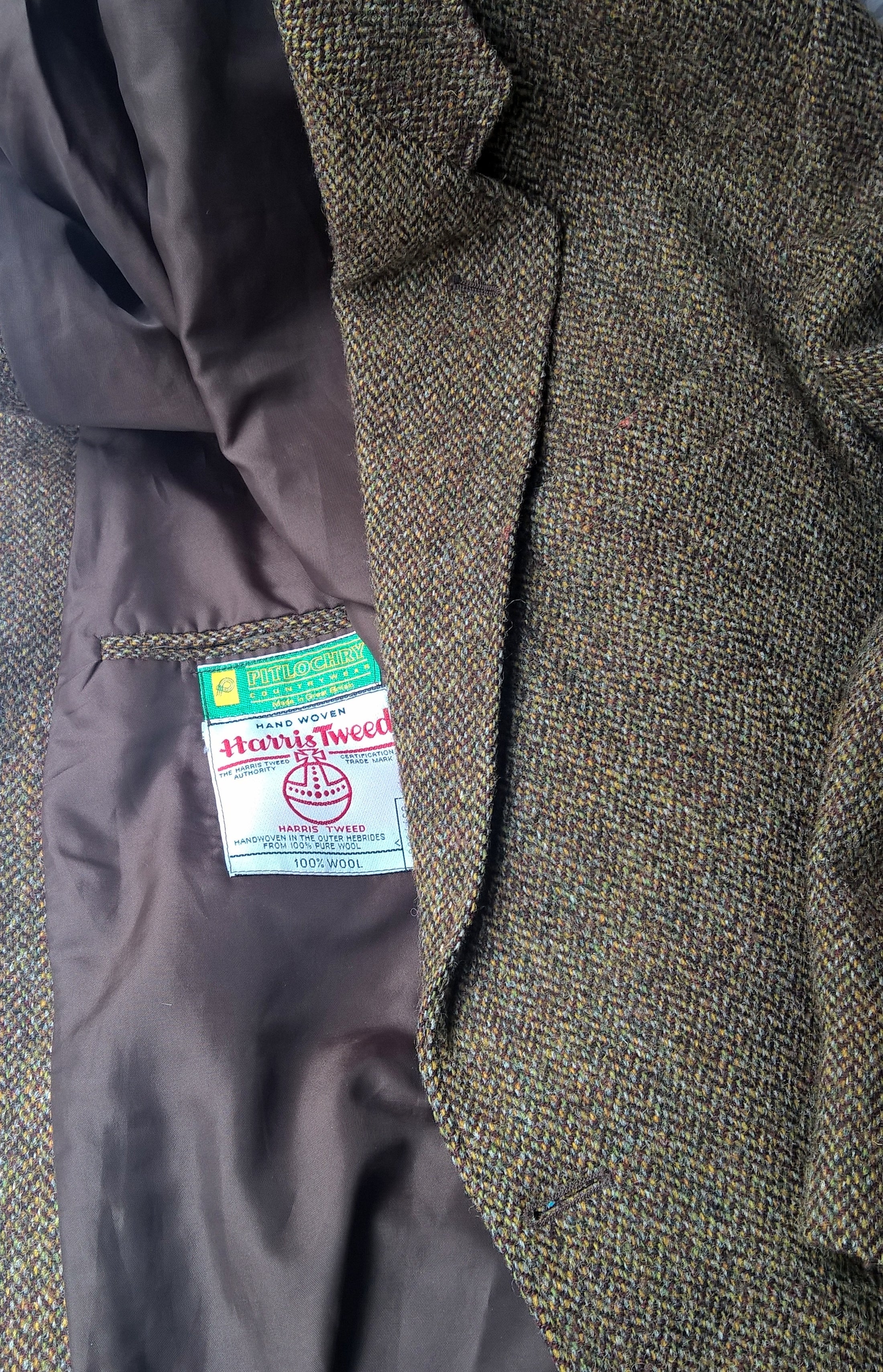 Pure Wool Smoking Cap - Harris Tweed with Leather Tassel - Handmade UK ...